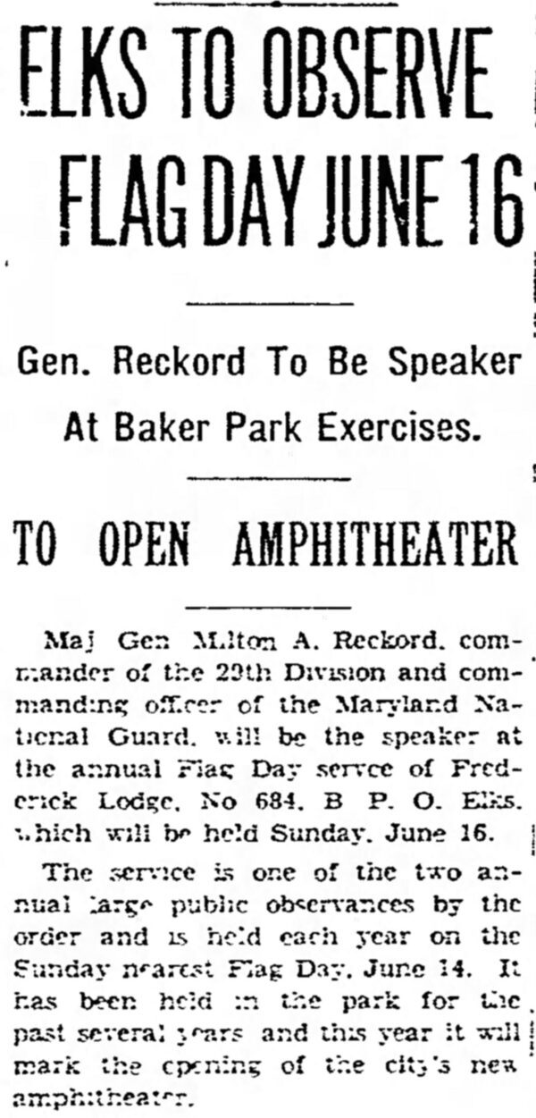 Celebrating Flag Day in Frederick - Heritage Frederick – The Historical ...