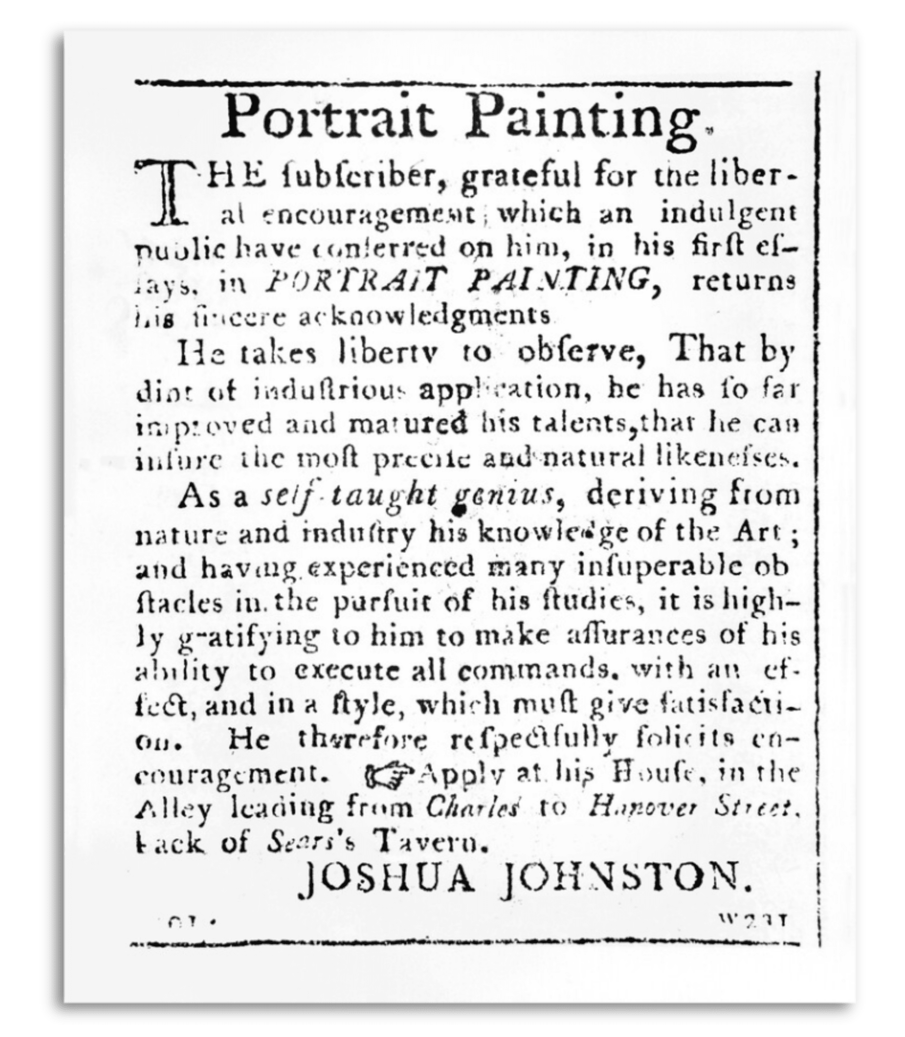 Joshua Johnson - Heritage Frederick – The Historical Society of ...